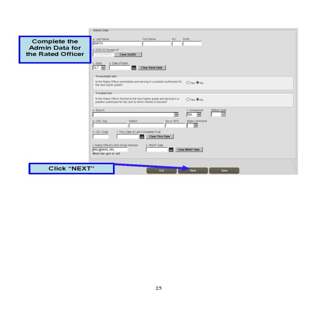 EES Army - Evaluation Entry System (EES) Army Login
